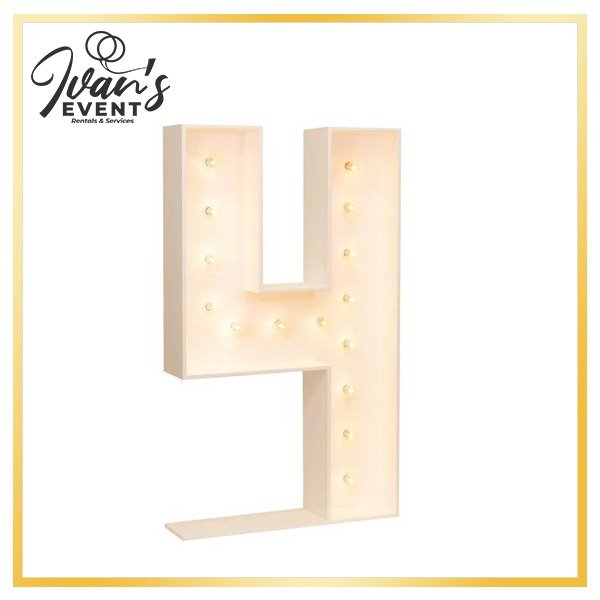 #4 Marquee Number 4F - Ivan's Events | Rentals & Services