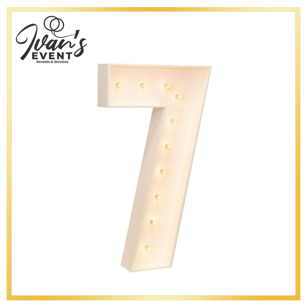 #7 Marquee Number 4F - Ivan's Events | Rentals & Services