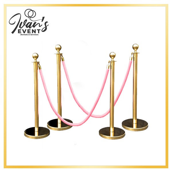 Rope & Pole Pink each set - Ivan's Events | Rentals & Services